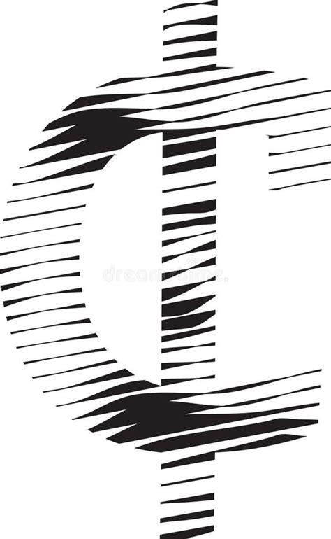 Cent Symbol With Stripe Motion Line Logo Stock Vector Illustration Of Monogram Graphic 308354433