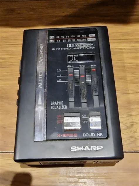Vintage Sharp Jc 534 Stereo Radio Cassette Player Am Fm Broken Spares