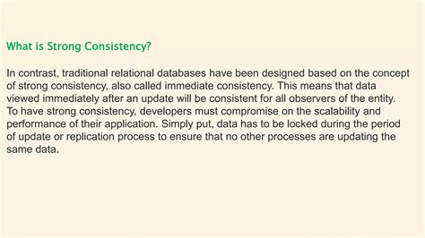 Eventual Consistency Vs Strong Consistency What Is The Difference Ppt
