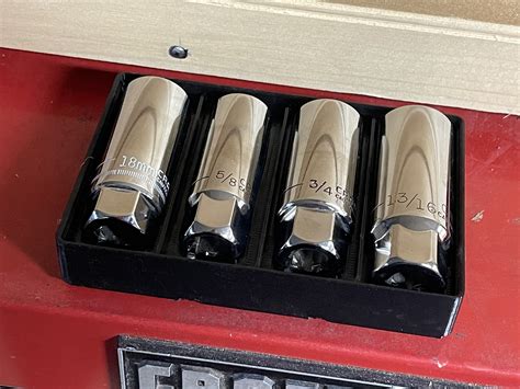 Gridfinity Craftsman Spark Plug Sockets By Hamburgersandwich Download Free Stl Model