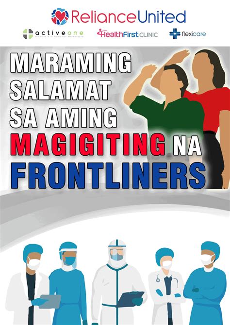 Taos Puso Ang Aming Pasasalamat Sa Mga Frontliners Mabuhay Kayong Lahat By Relianceunited