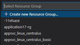 It Navigates To Select A Resource Group When Executing Deploy To
