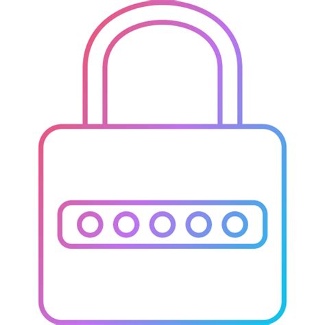 Password Generic Gradient Icon