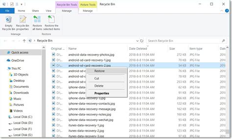 how to restore recycle bin