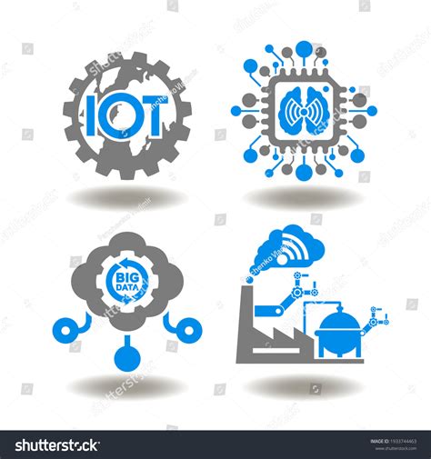 Iot Ai Big Data Cloud Technology Stock Vector Royalty Free Shutterstock