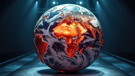 Aigenerated Visualization Of Global Warmings Devastating Impact Melting