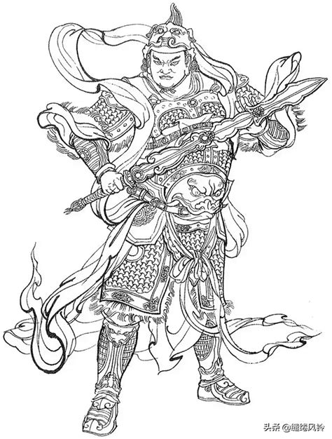 封神演义人物百图李云中工笔线描演绎一段传奇史诗佳话