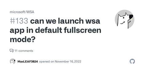 Can We Launch Wsa App In Default Fullscreen Mode · Issue 133