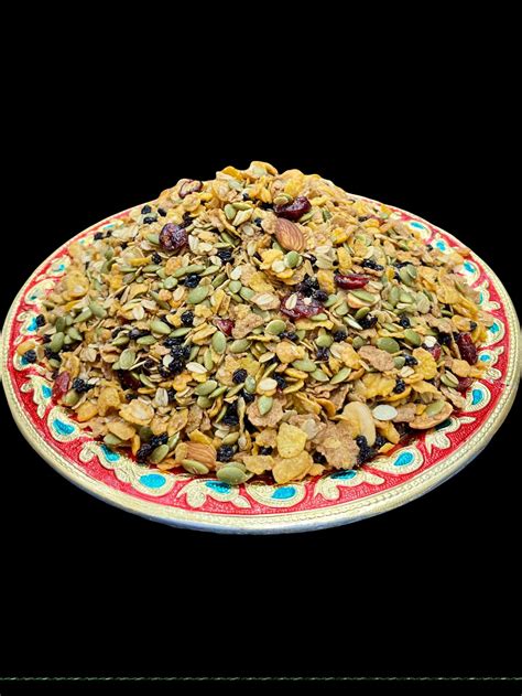 Premium Muesli With Honey Roasted Nuts Seeds Berries Dry Fruit Tree
