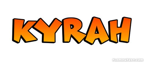 Kyrah Logo Free Name Design Tool From Flaming Text