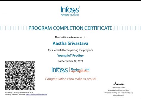 Aastha Srivastava On Linkedin Iot Infosyscertification Youngiotprodigy