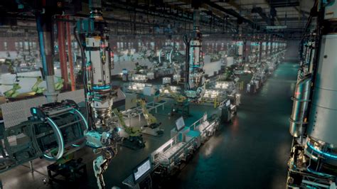Factory Fifteens Futuristic Car Factory Taken Over Robots