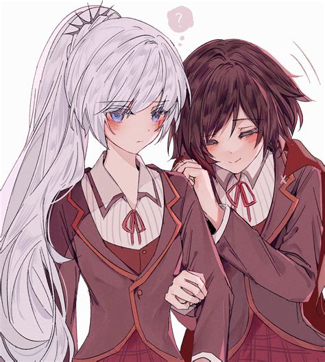 Ruby Rose And Weiss Schnee Rwby Drawn By Akane Danbooru