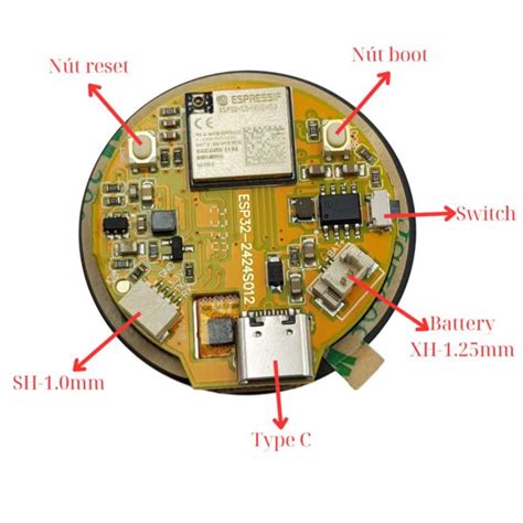 Module ESP32 C3 màn hình cảm ứng 1 28 inch wifi bluetooth Nshop
