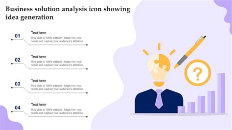 Business Solution Analysis Icon Showing Idea Generation Ppt Template Business Solution Analysis Icon Showing Idea Generation Ppt Template