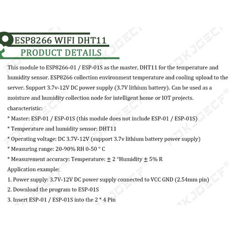 Esp8266 Esp 01 Esp 01s 5v Wifi Relay Module Dht11 Temperature Humidity Sensor Module Wireless