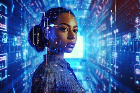 Premium Photo Super Powered Genius Artificial Intelligence Smart Big Data Analytics Future