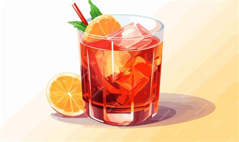 Premium Vector Cocktail Isolated Vector Style On Isolated Background