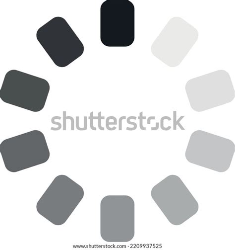 Loading Icon Round Process Indicator Upload Stock Vector Royalty Free