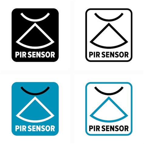 Premium Vector Pir Sensor Infrared Light Electronic Measuring Device Information Sign