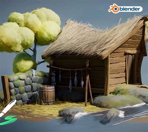 Blender插件 免费手绘风格3d笔触工具 Brushstroke Tools V1 1 2 Blenderx源素