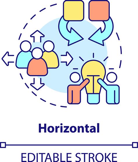 Horizontal Business Merger Concept Icon Same Industries Type Of Merger Abstract Idea Thin Line