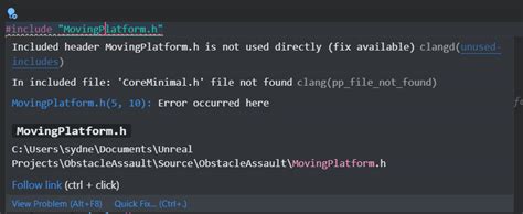Vs Code C Intellisense In Ue 53 Not Recognizing Certain Parts Of