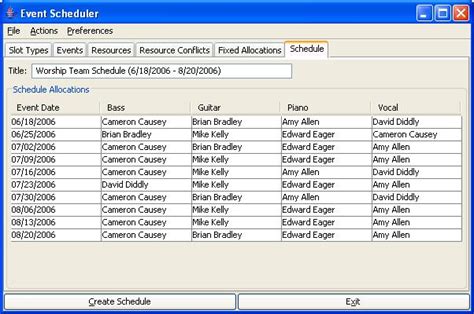 Event Scheduler Home