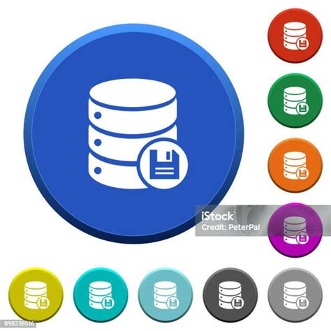 Tombol Simpan Database Miring Ilustrasi Stok Unduh Gambar Sekarang Basis Data Bevel Data