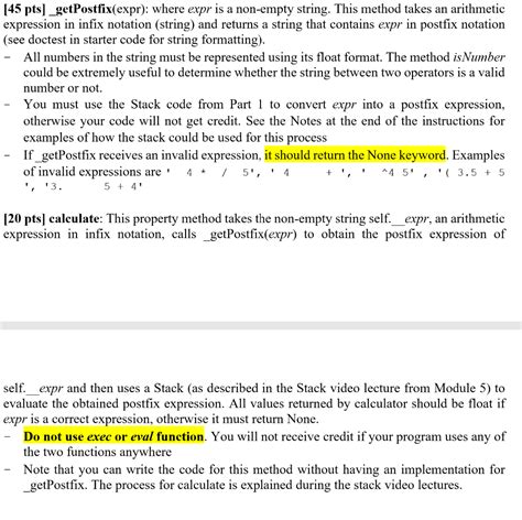 Goal Part Pts In The Module Video Chegg