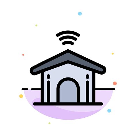 Electronic Home Smart Technology Abstract Flat Color Icon Template