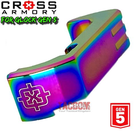 Cross Armory Rainbow Upgrade Performance Kit For Glock Gen 5 Extended Slide Lock Magazine Catch