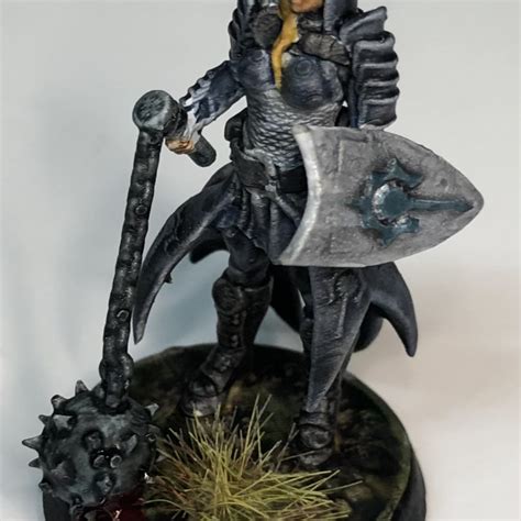 3d Print Of Drow Cleric By Swift42