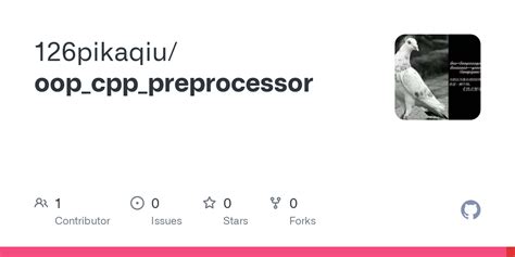 Github 126pikaqiuoopcpppreprocessor Github 126pikaqiuoopcpppreprocessor