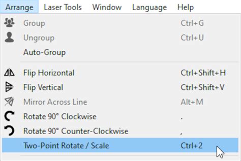 Two Point Rotate Lightburn Documentation