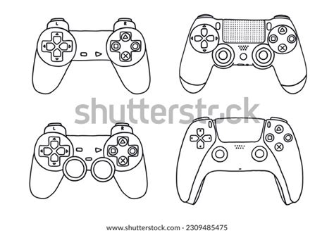 3 Ps2 Controller Stock Vectors And Vector Art Shutterstock