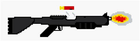 Transparent Shotgun Pixel Art Assault Rifle Free Transparent Clipart ClipartKey