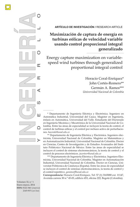 Pdf Energy Capture Maximization On Variable Speed Wind Turbines