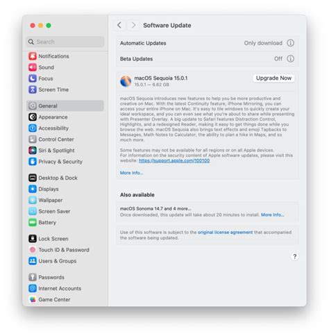 Macos Sequoia 1501 Update With Bug Fixes Is Available