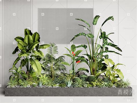 植物堆 景观植物 室内绿植3D模型 现代VR无灯光有贴图MAX2016植物堆 景观植物 室内绿植3d模型下载 ID1328654 免费