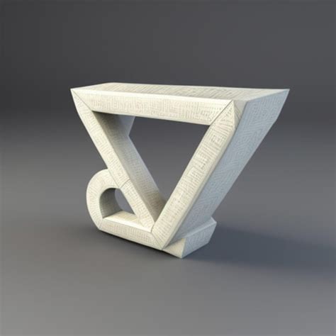 Premium Photo A White Triangle With The Letter X On It