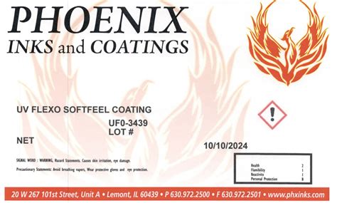 Uf0 3439 Uv Flexo Soft Feel Coating