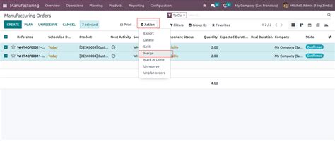 Odoo 16 Manufacturing Module