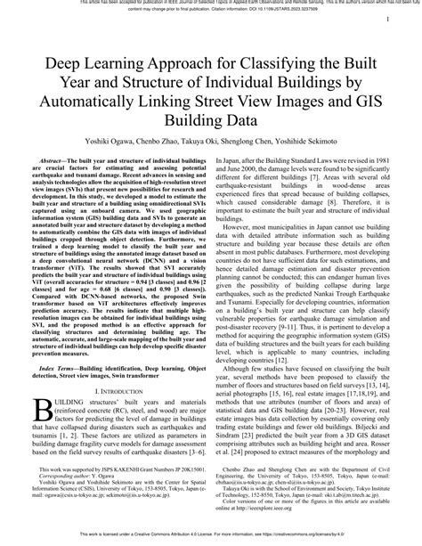 Pdf Deep Learning Approach For Classifying The Built Year And Structure Of Individual