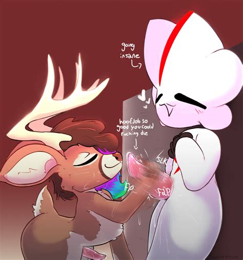 Rule 34 Against Surface Against Wall Antlers Blush Bodily Fluids
