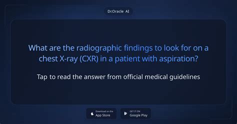 What Are The Radiographic Findings To Look For On A Chest X Ray Cxr In A Patient With Aspiration