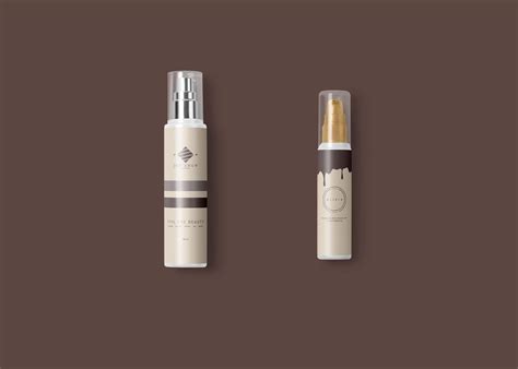 Free Small Spray Bottles Mockup