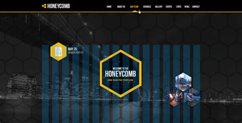 Honeycomb Website Templates Themeforest