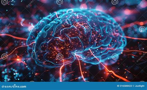 A Closeup Of A Brain Scan Showing Activity In The Area Associated With