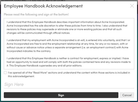 How To Add A Signature Page To Your Employee Handbook Blissbook Blog